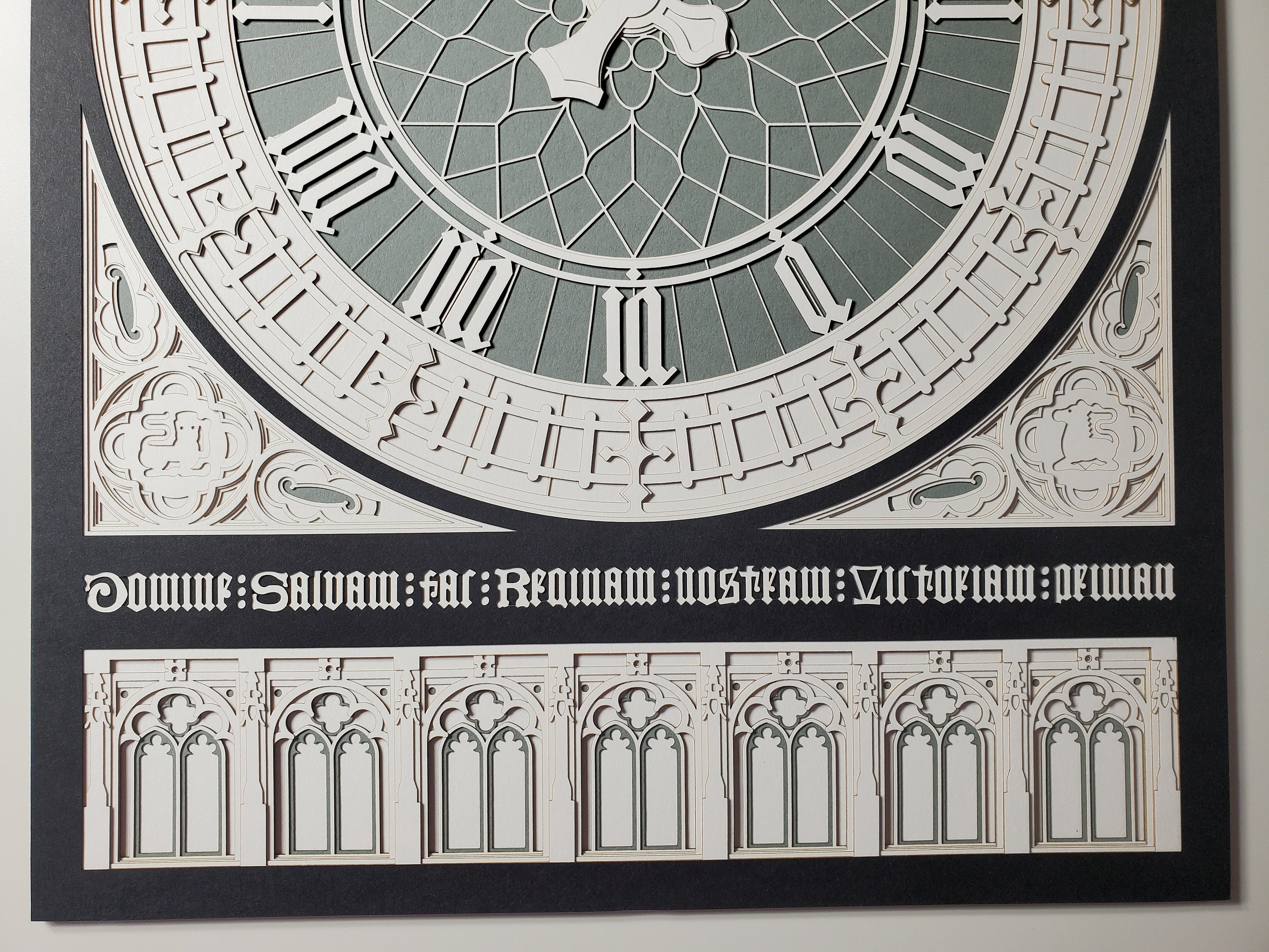 Big Ben Clock Face 8-layer Papercut Sculpture Panel 11"x14" Unframed - Etsy