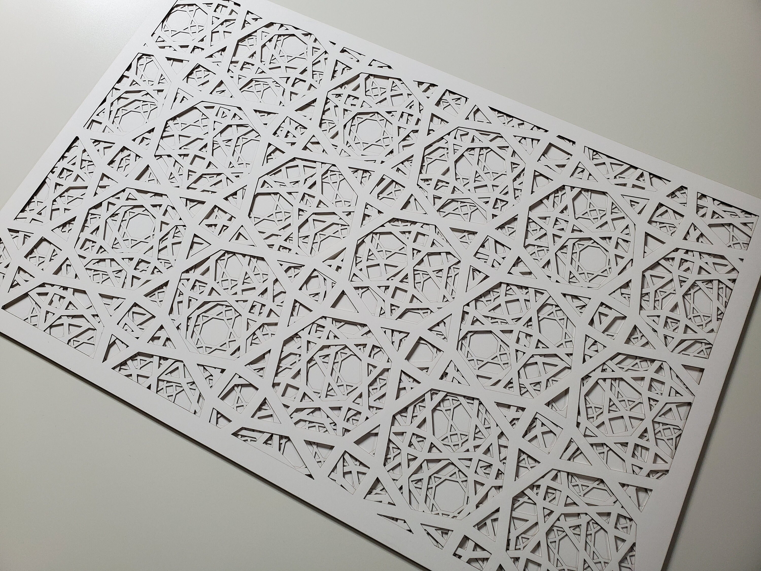 Louvre Abu Dhabi Dome Pattern 5-layer Papercut Sculpture Panel 11"x17 ...