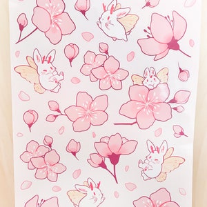 Sakura Rabbits - Sticker Sheet - Etsy