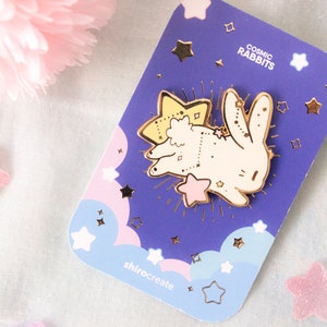 Cosmic Rabbits - Star Jumper (enamel Pin) - Etsy