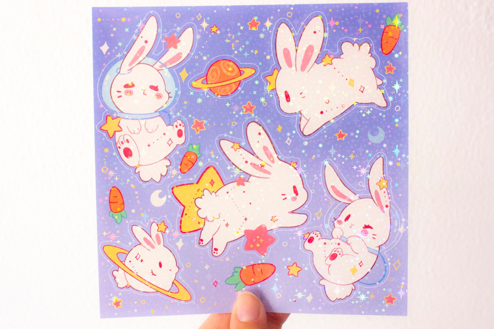 Cosmic Rabbits Sticker Sheet - Etsy
