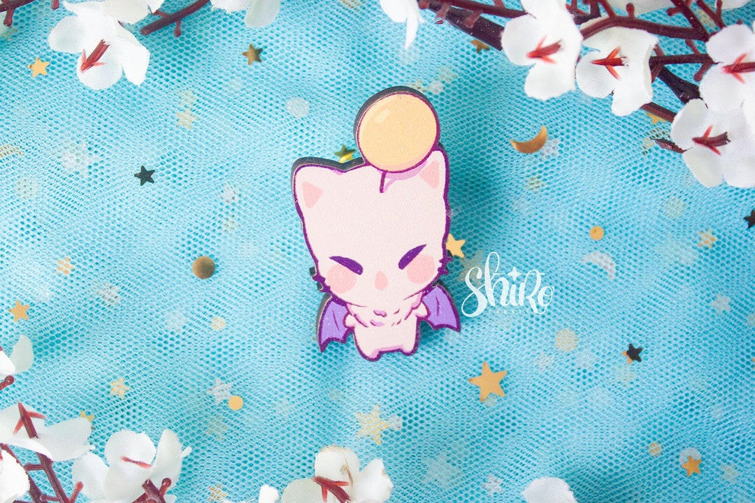 Moogle Wooden Pin Final Fantasy - Etsy