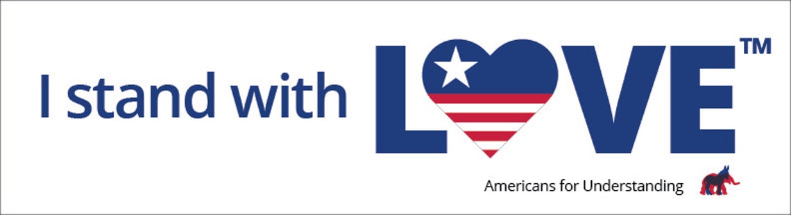 I Stand With LOVE Bumper Sticker - Etsy