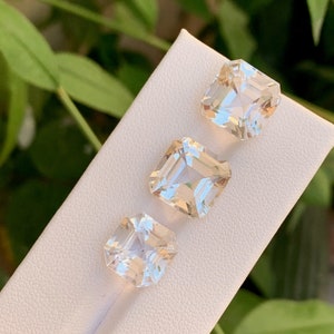 Yellow Topaz Gemstones Set, Flawless Topaz Cut Stone Set, Imperial ...