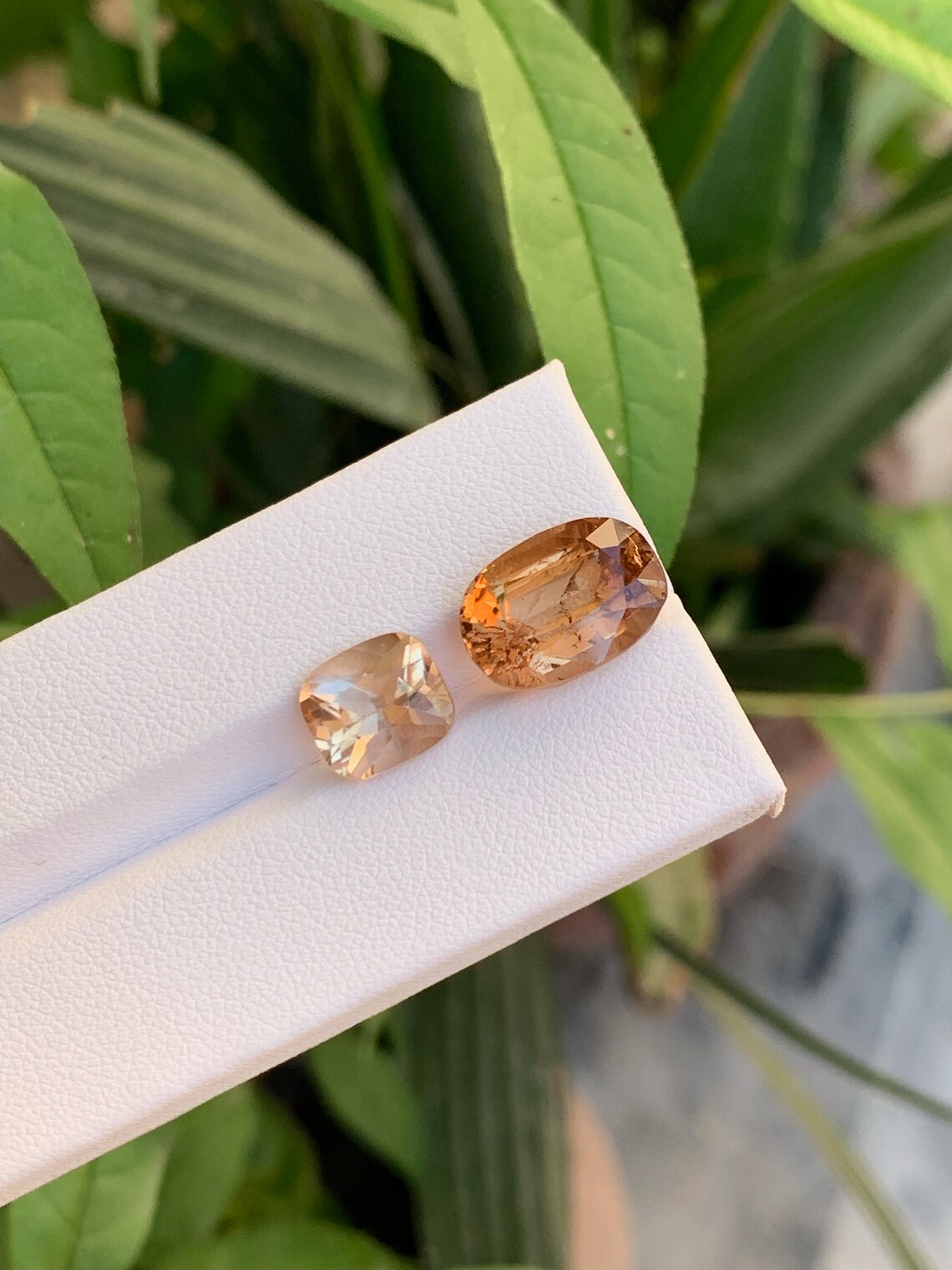 Natural Topaz Gemstone Pair for Jewelry Making, Brown Topaz Gemstone ...