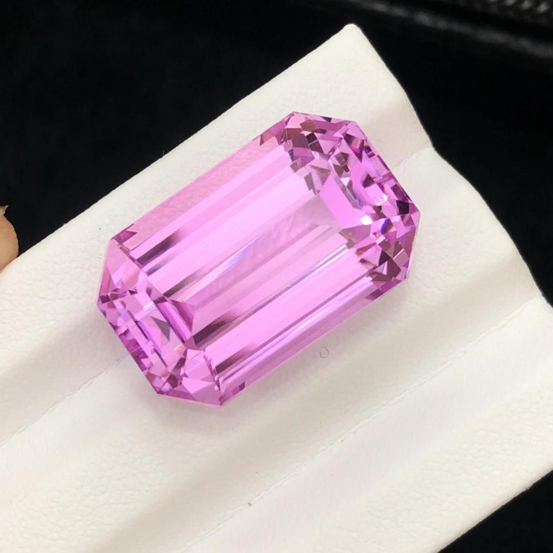 Pink Kunzite Ring Making, Lavender Kunzite Gemstone Ring Stone, Natural ...