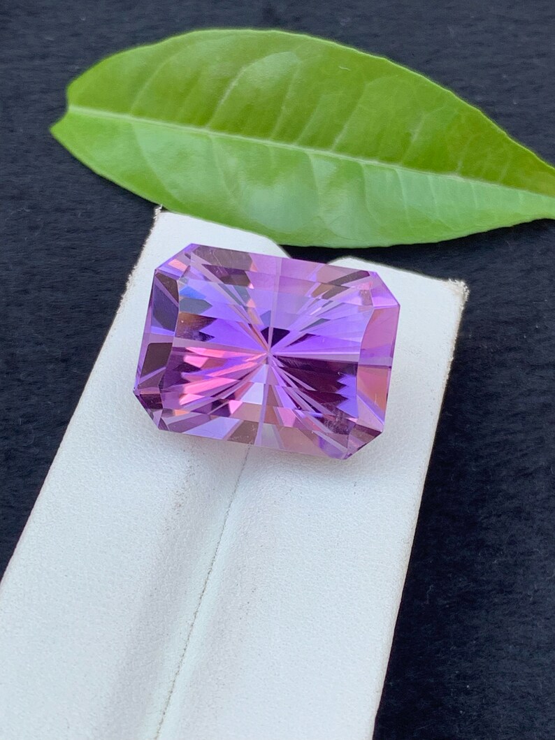Deep Purple Amethyst Custom Cut Gemstone, Excellent Luster Flawless ...