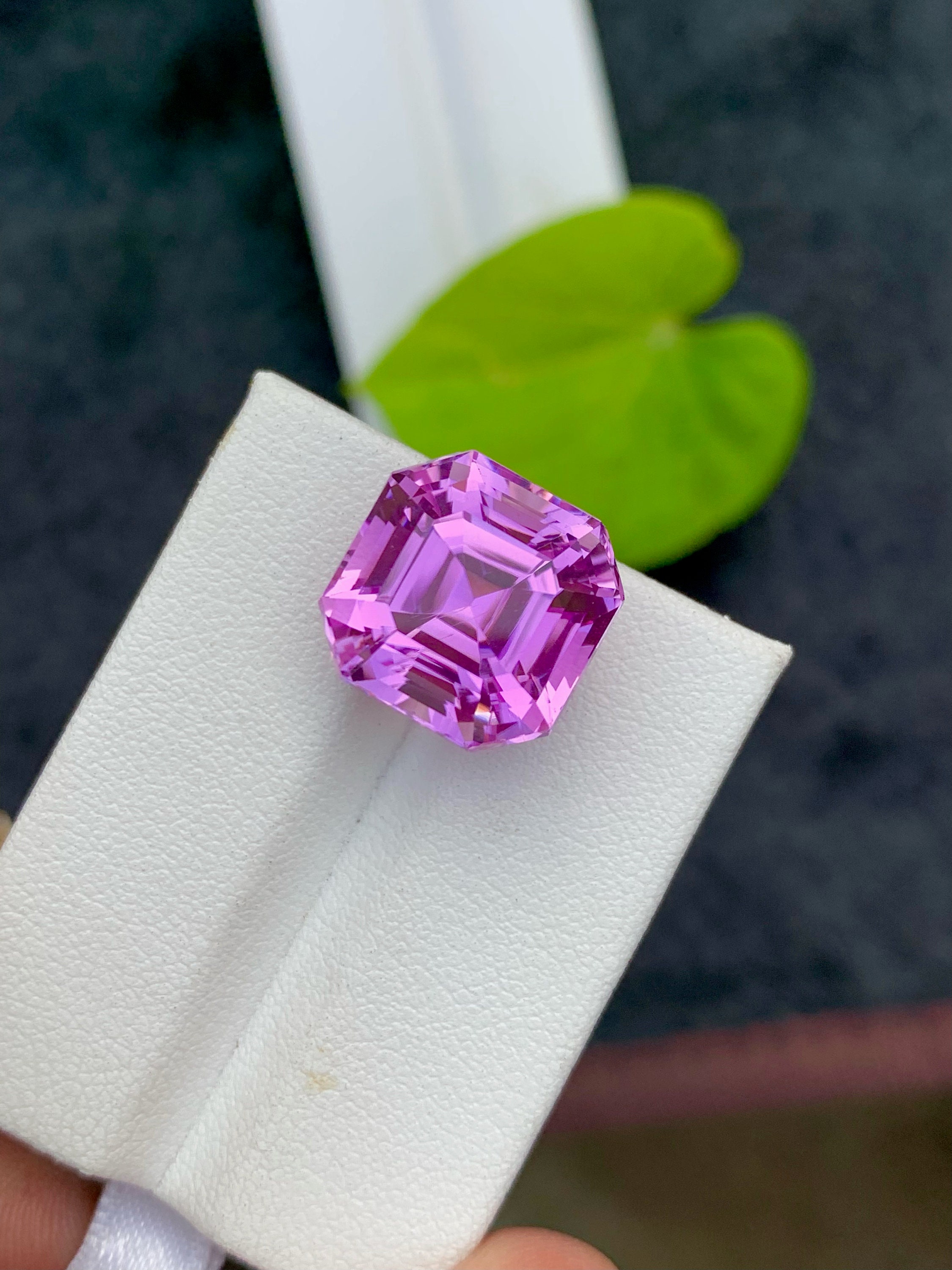 Pink Kunzite Stone for Ring Making, Natural Kunzite Gemstone, Faceted ...