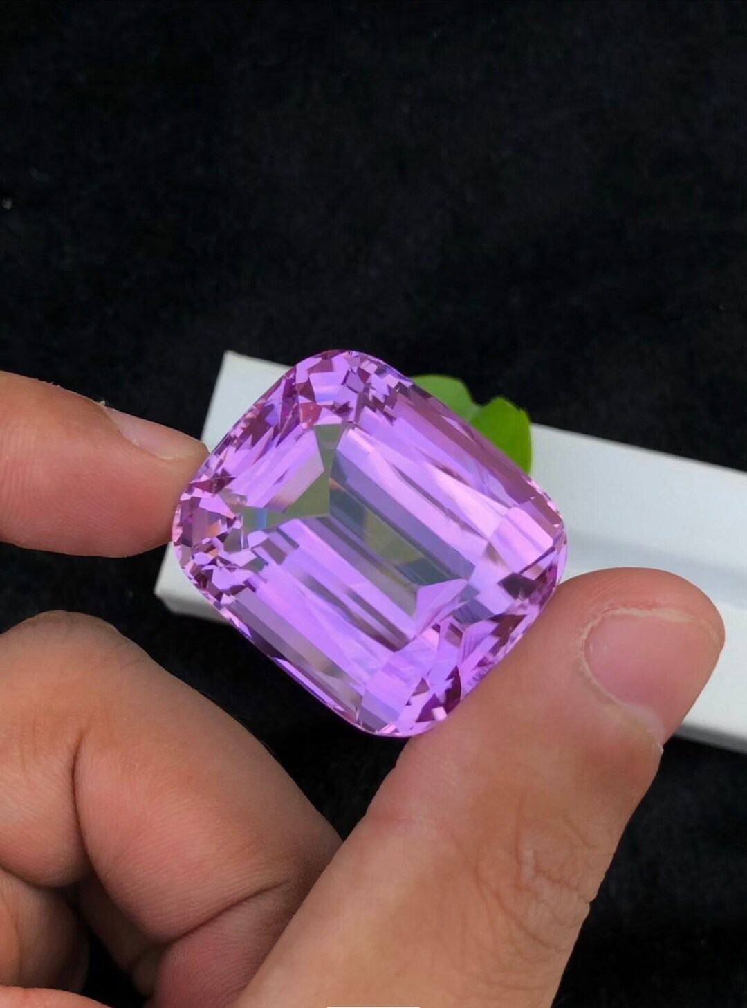 125.00 CT Pink Lilac Kunzite Gemstone: Cushion Cut - Etsy