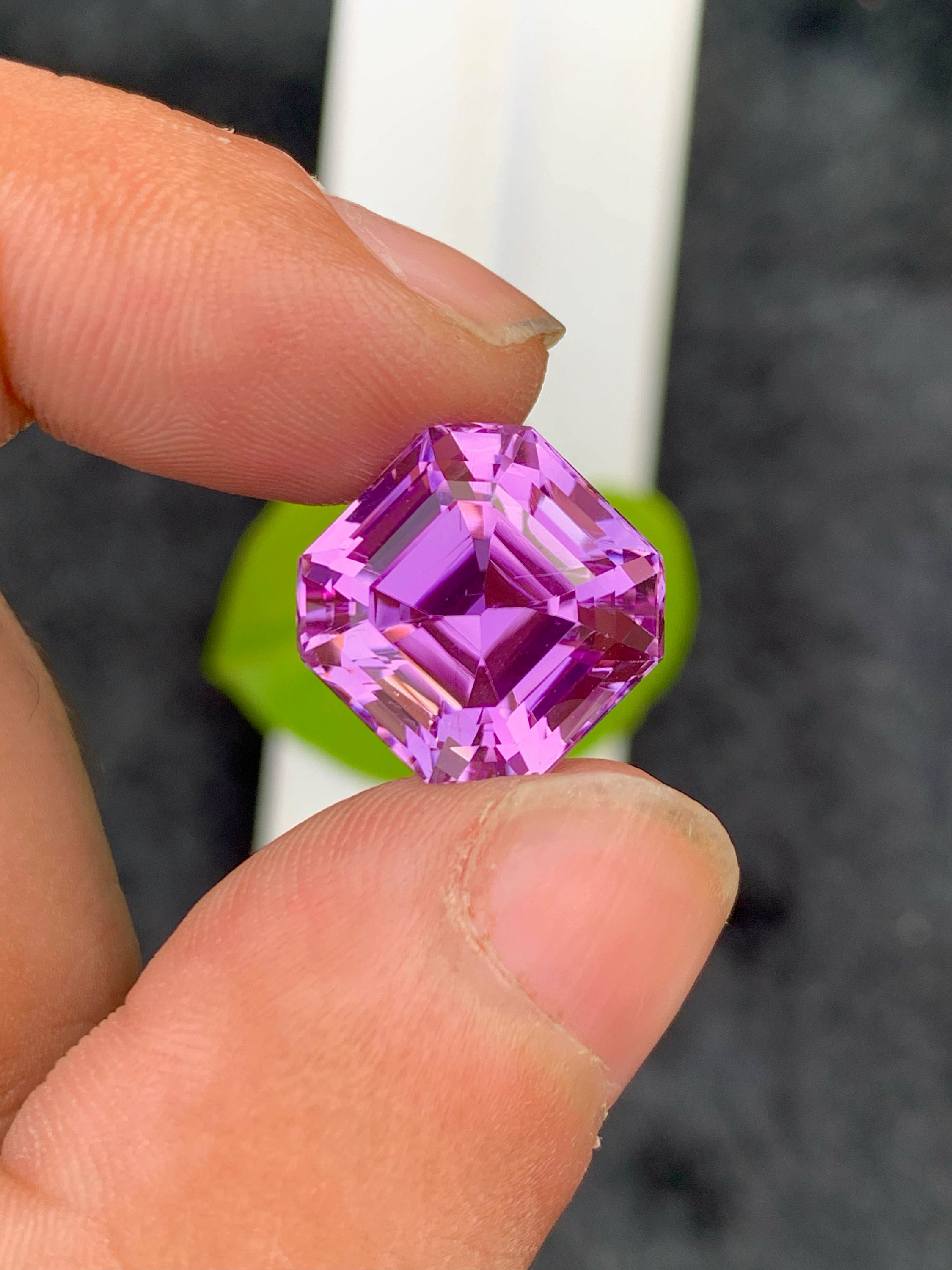 Pink Kunzite Stone for Ring Making, Natural Kunzite Gemstone, Faceted ...