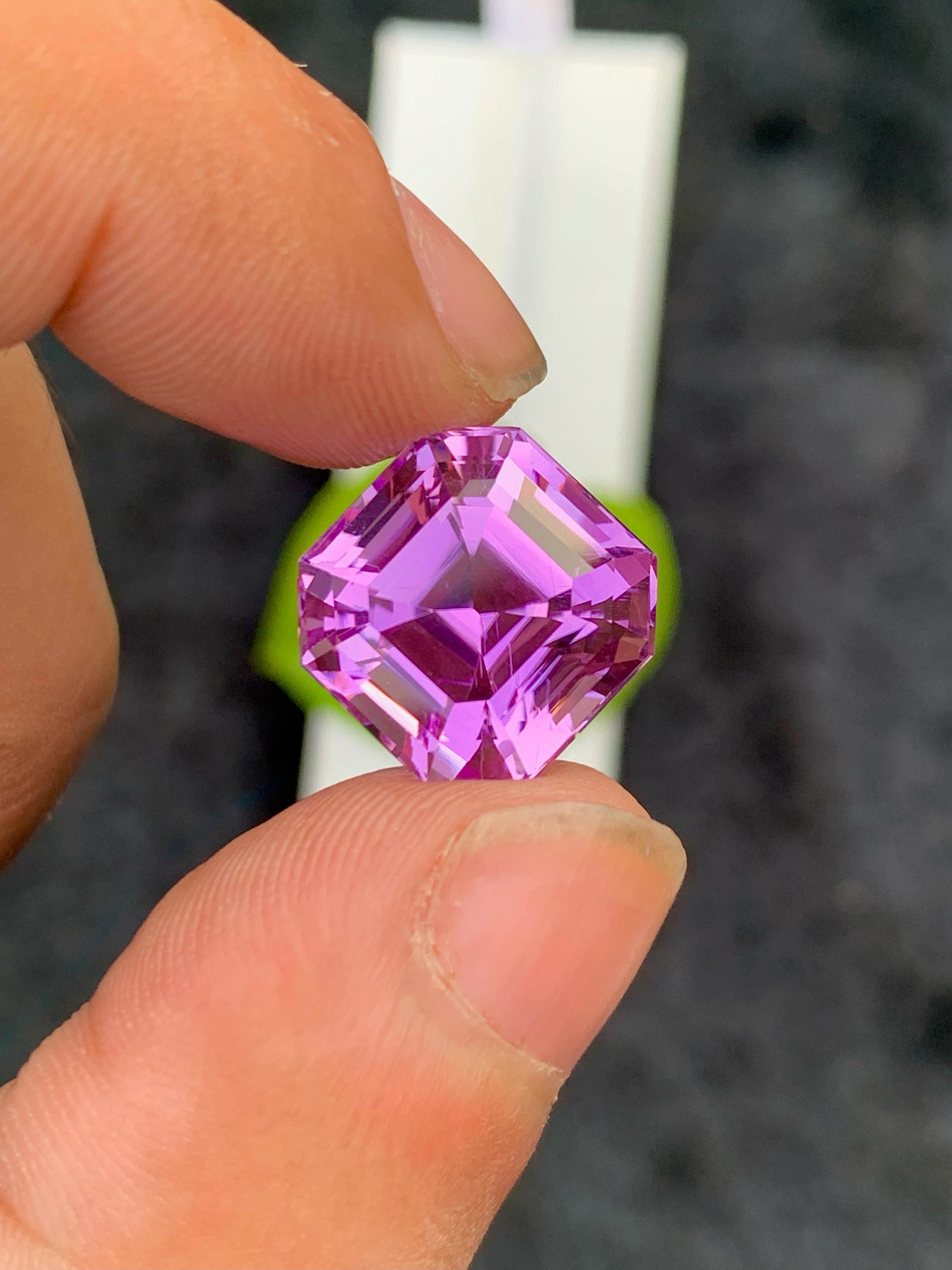 Pink Kunzite Stone for Ring Making, Natural Kunzite Gemstone, Faceted ...