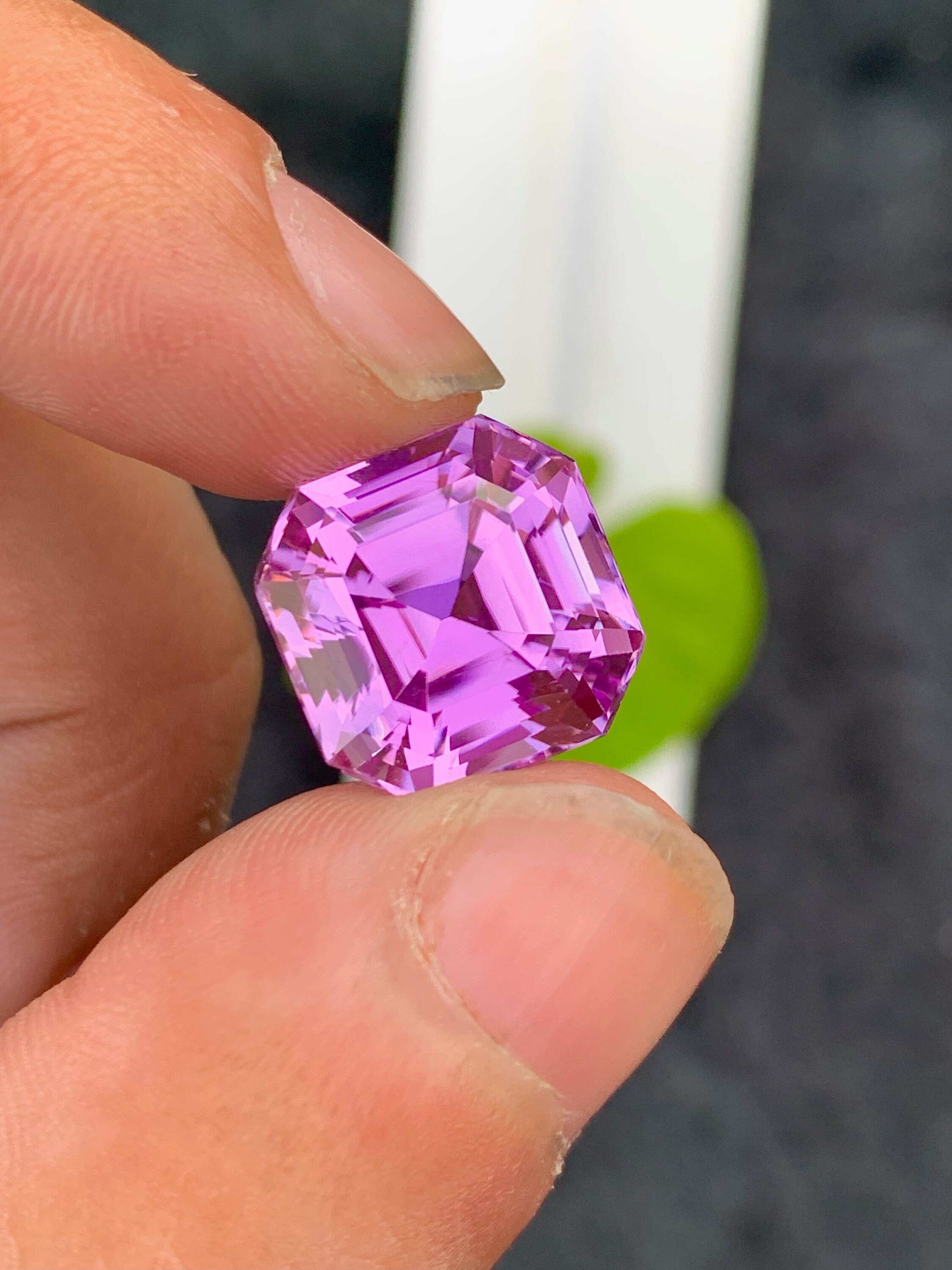 Pink Kunzite Stone for Ring Making, Natural Kunzite Gemstone, Faceted ...