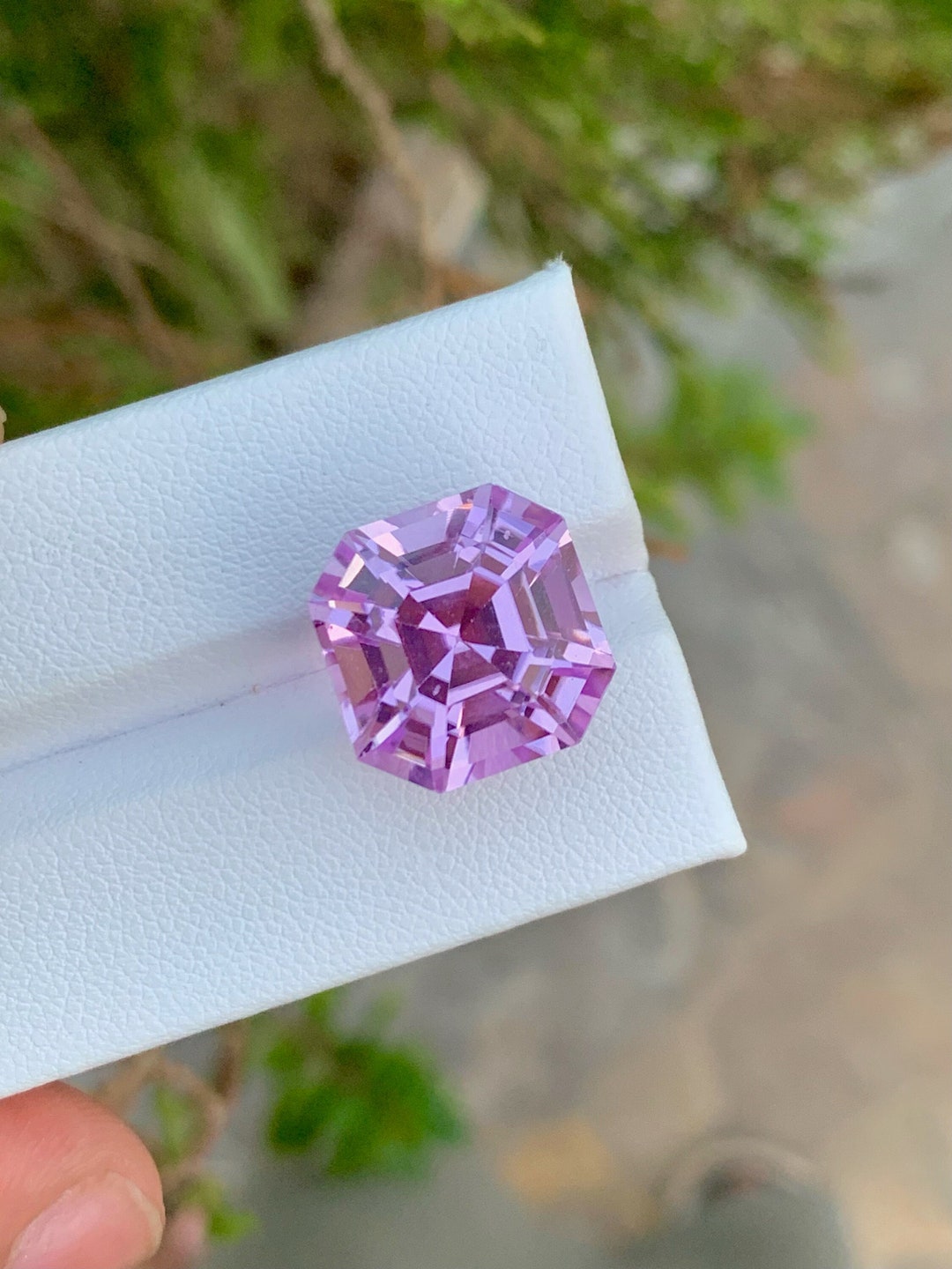 Pink Kunzite Gemstone: 19.10 Ct Faceted Asher Cut Loose Stone - Etsy