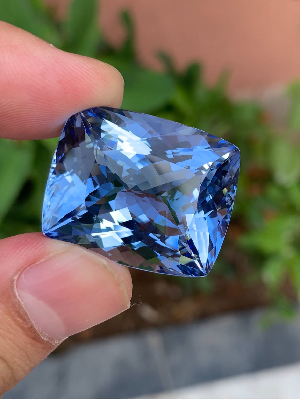 Genuine Santa Maria Aquamarine Stone, Loupe Clean Blue Aquamarine ...