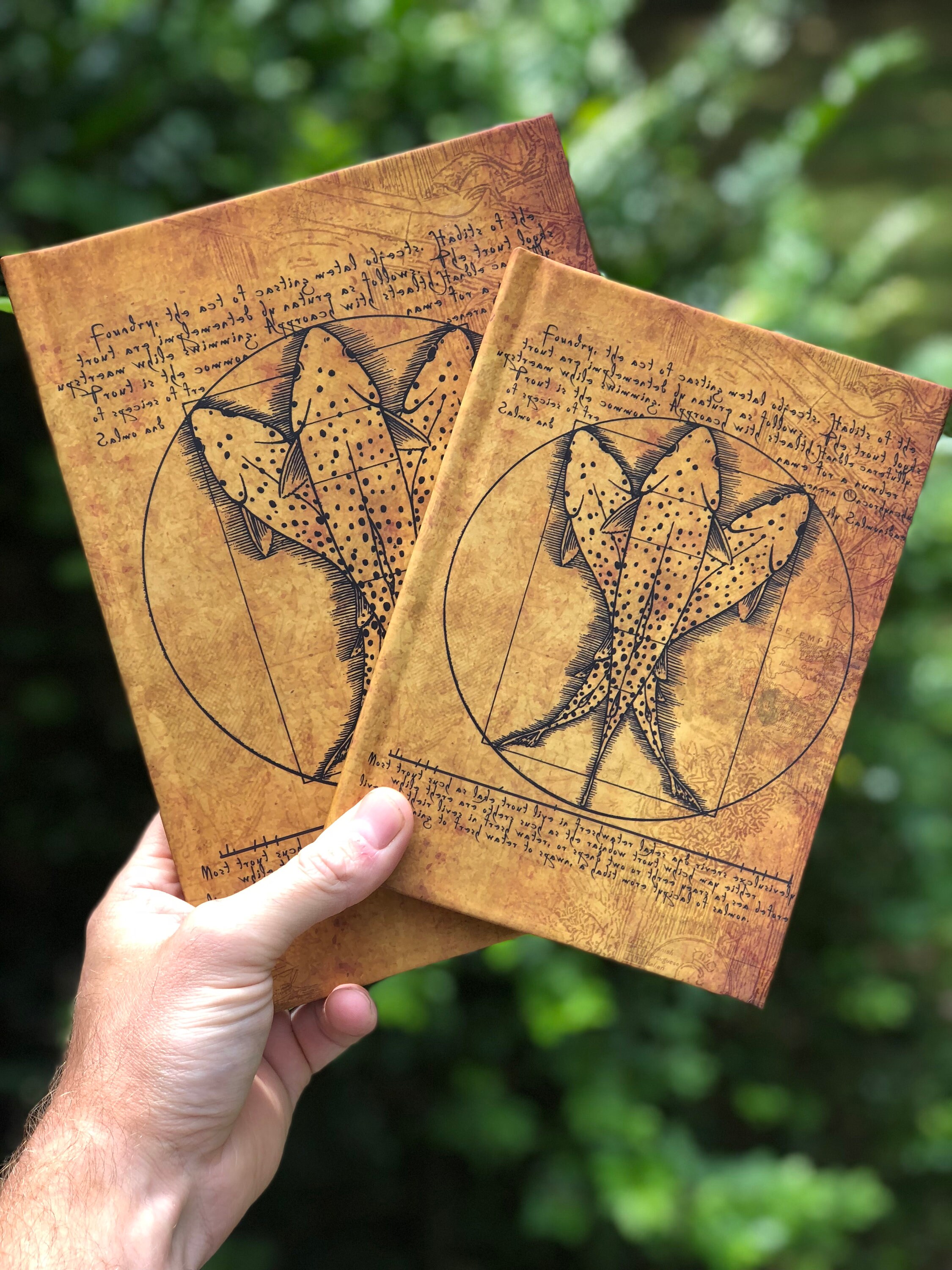 Vitruvian Trout Fly Fishing Journal - Etsy