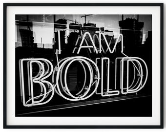 I Am Bold Wall Art - Etsy