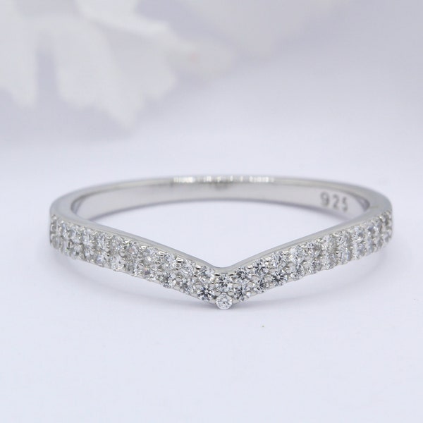 Chevron Wedding Band - Etsy