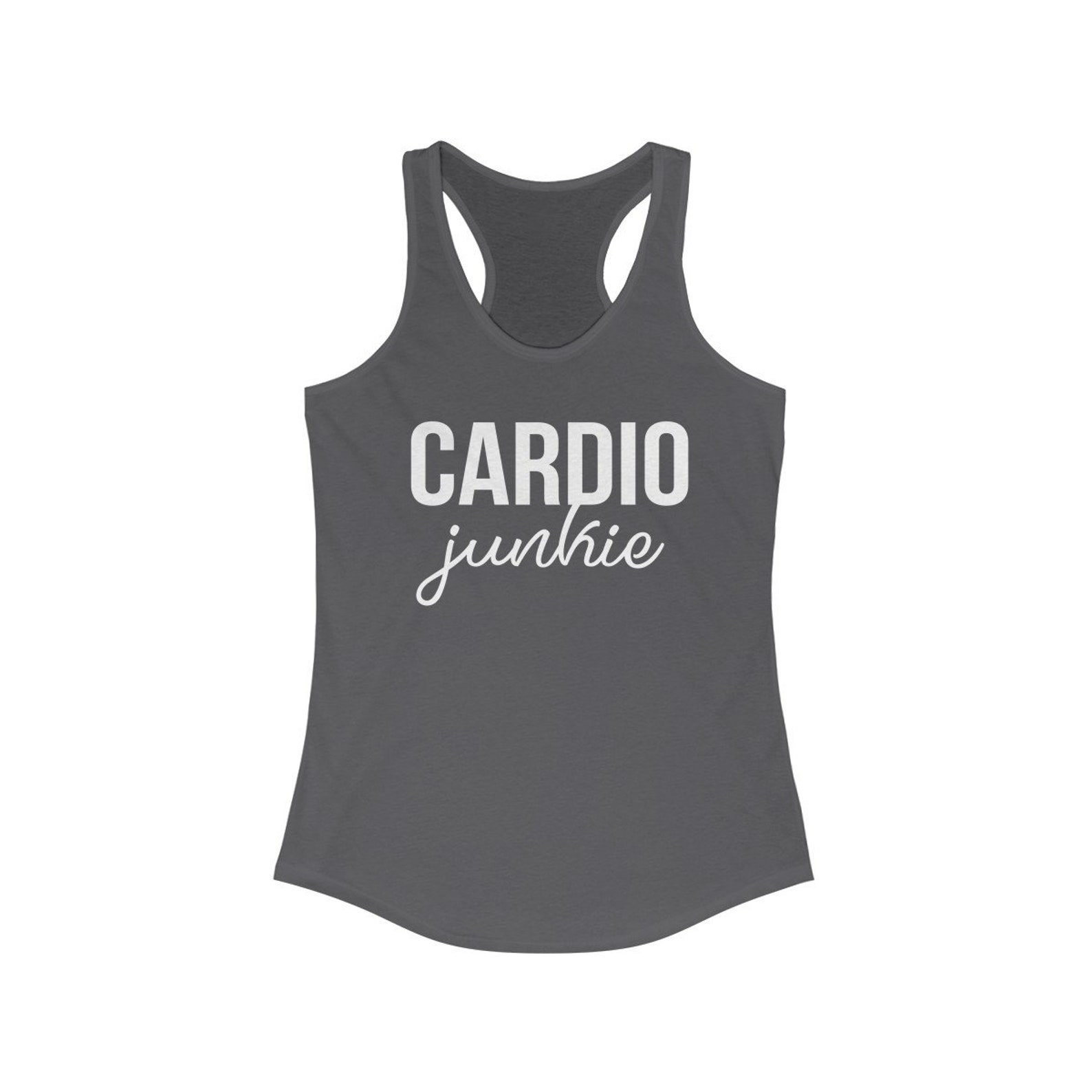 Cardio Junkie Women's Ideal Racerback Tank - Cardio Tank, Funny Gym ...