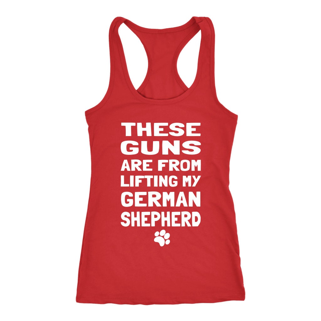 Lifting My German Shepherd Racerback Tank - German Shepherd Mama ...