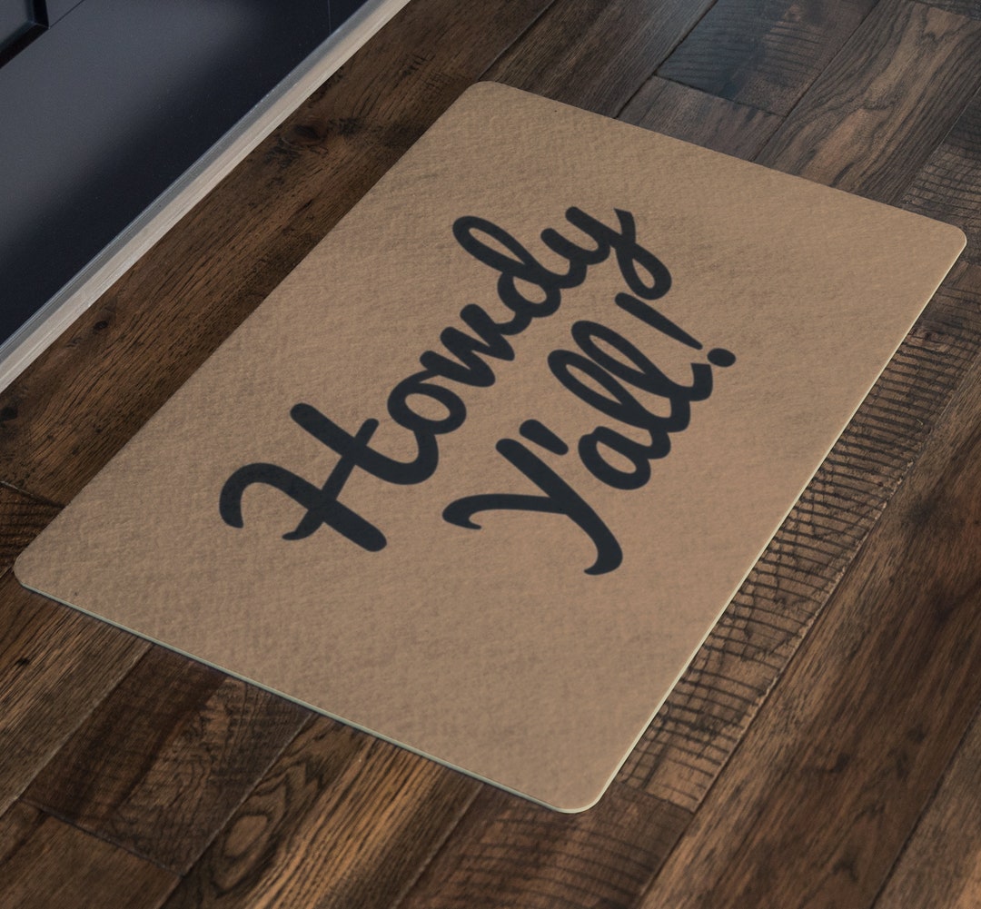 HOWDY Y'ALL Country Style Doormat Cute Doormat, Funny Doormat, Home ...