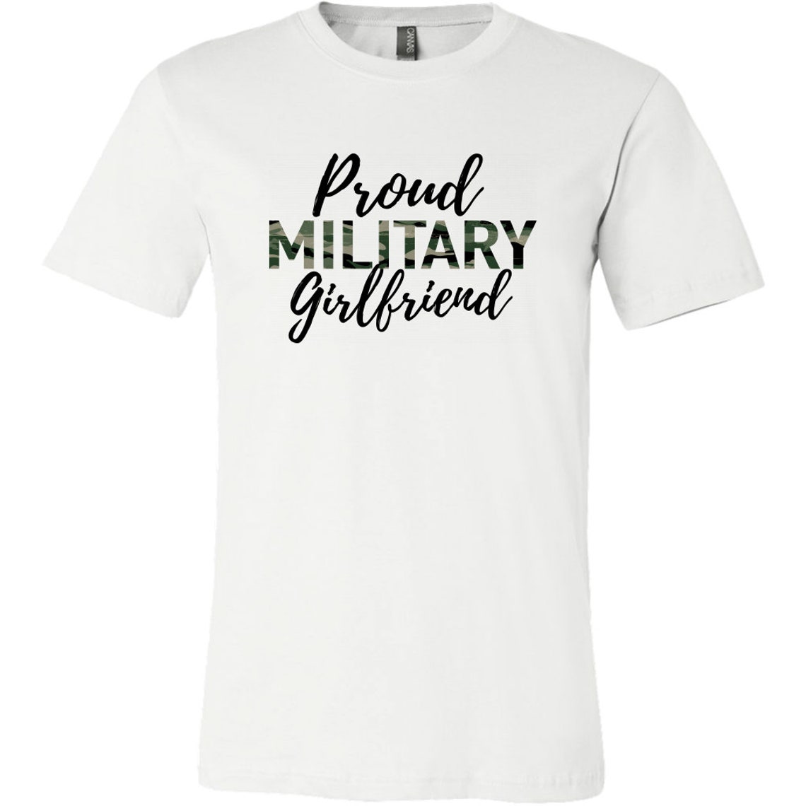 Proud Military Girlfriend T-shirt - Army Girlfriend, Navy Girlfriend ...