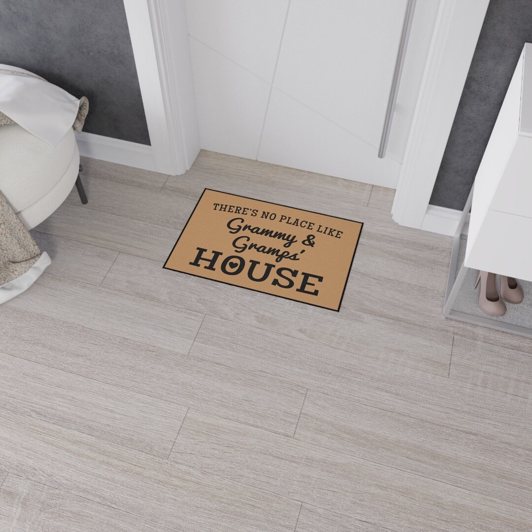 There's No Place Like Grammy & Gramps' House Doormat, Custom ...