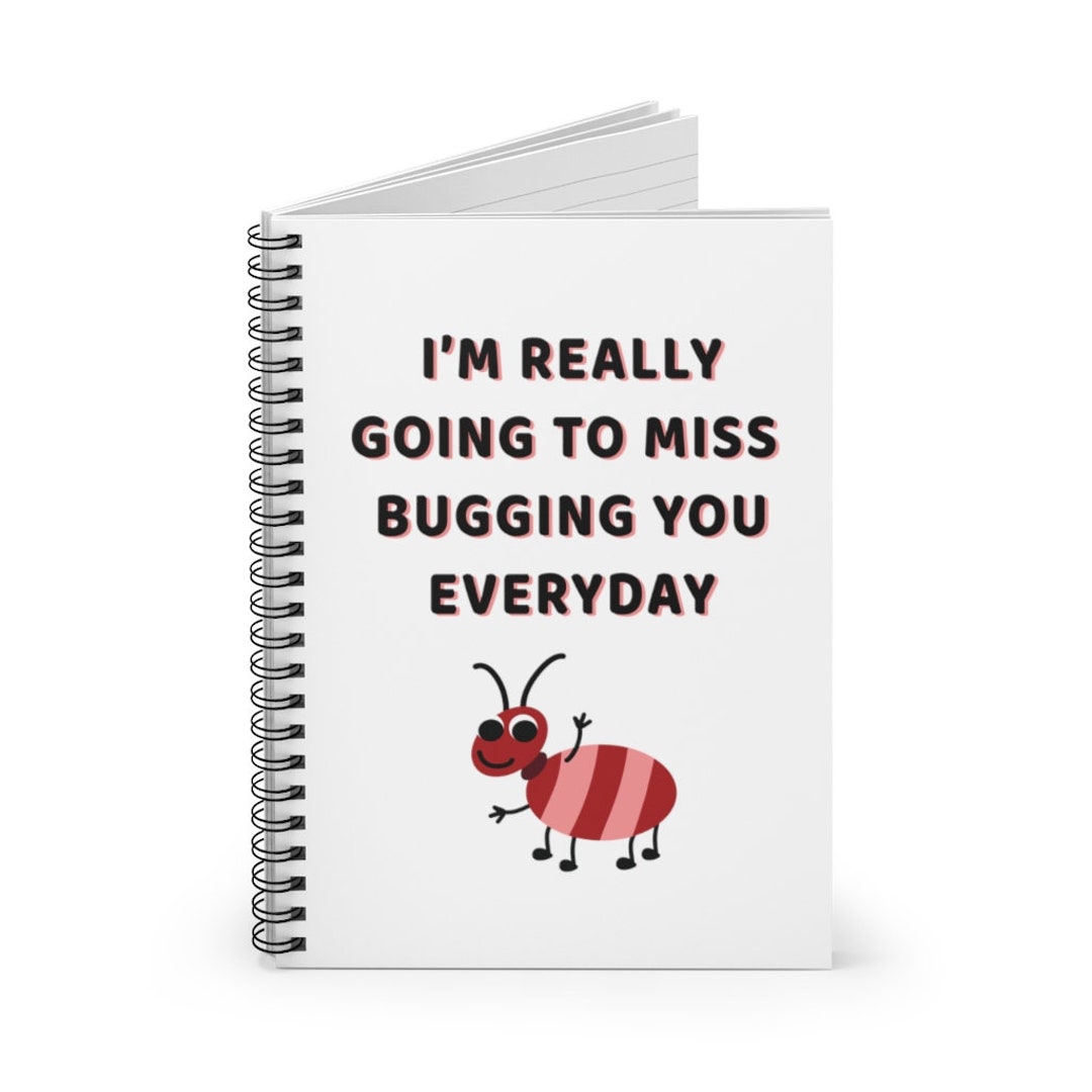 Funny Coworker Leaving Gift, Miss Bugging You, Retirement, Goodbye Gift ...