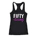 FIFTY-LICIOUS Women's Racerback Tank Top - 50th Birthday Shirt, 50th ...
