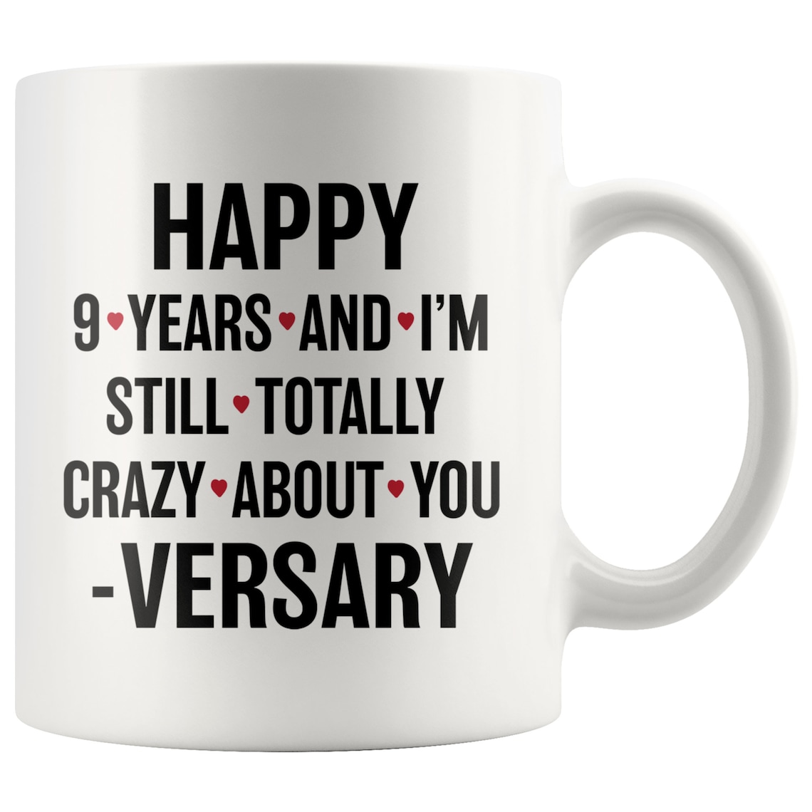 Happy 9 Year Anniversary Mug 9th Anniversary Gift for - Etsy