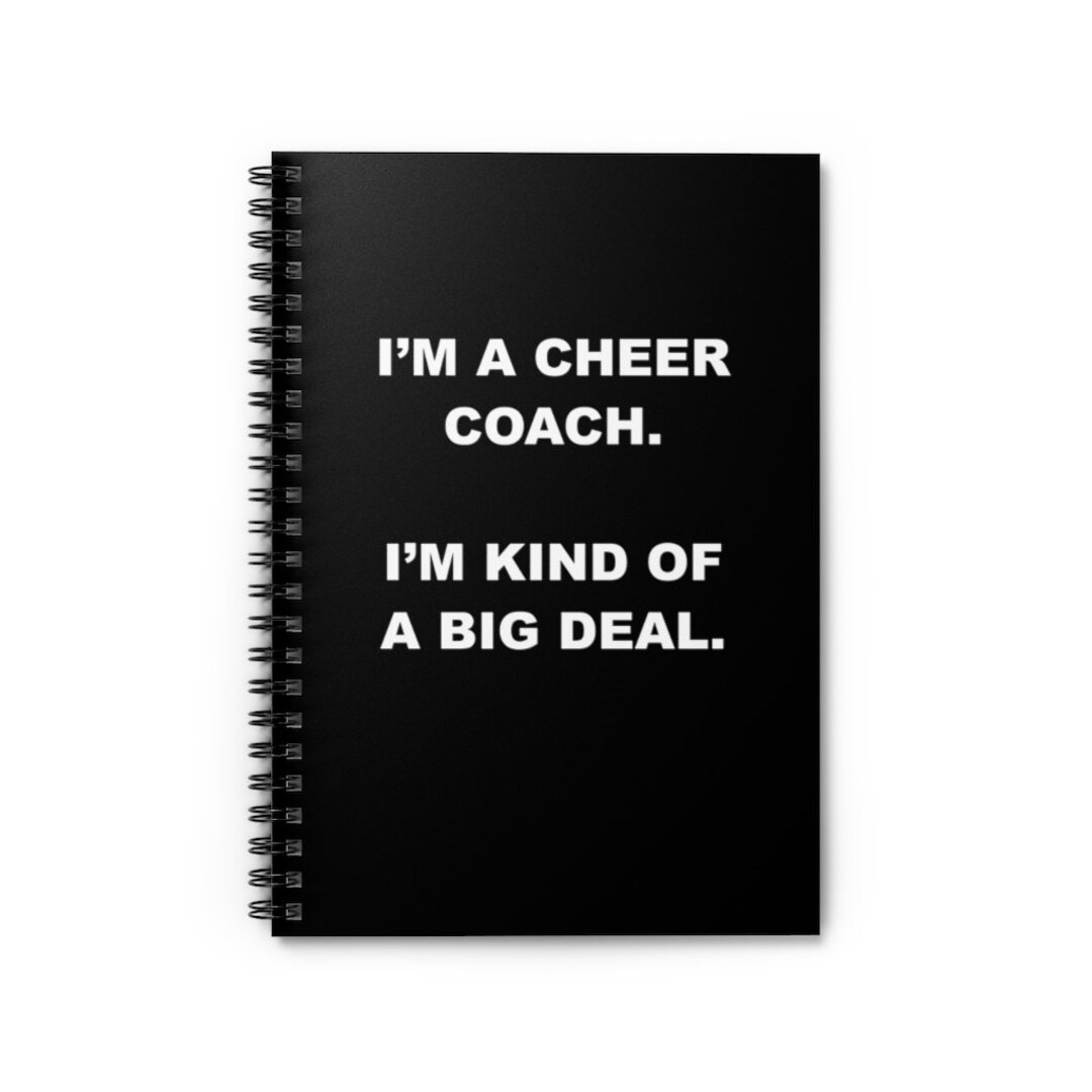 Cheer Coach Gifts, Gift for Cheer Coach, Big Deal Cheer Coach Notebook ...
