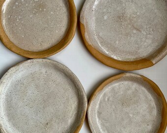 Ceramic Plate Handmade Plate Rustic Plate Ceramic Gold - Etsy