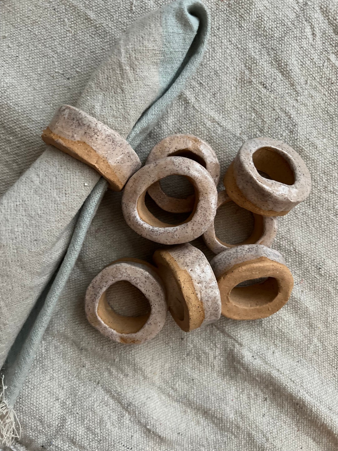 Ceramic Napkin Ring Holders - Etsy