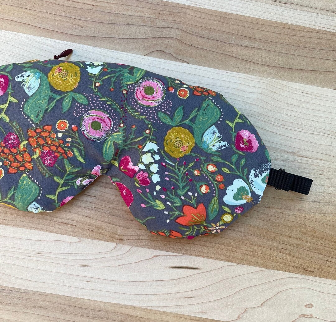 Weighted Eye Mask, Full Bloom Print, Organic Flaxseed & Lavender or ...