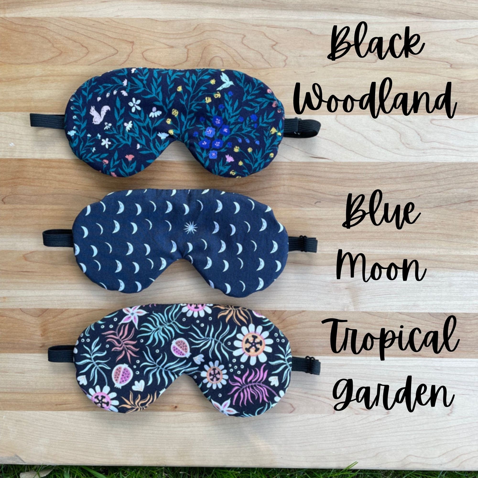 Organic Cotton Sleep Mask Eye Mask Prints Solids Self - Etsy