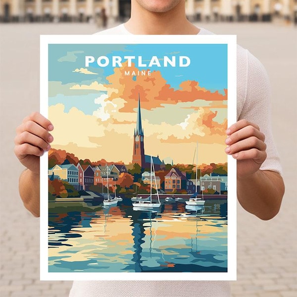 Maine Poster - Etsy