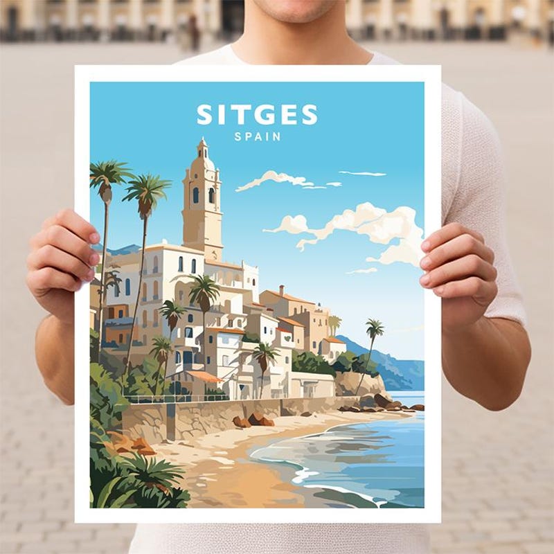 Sitges Travel Posters - Etsy