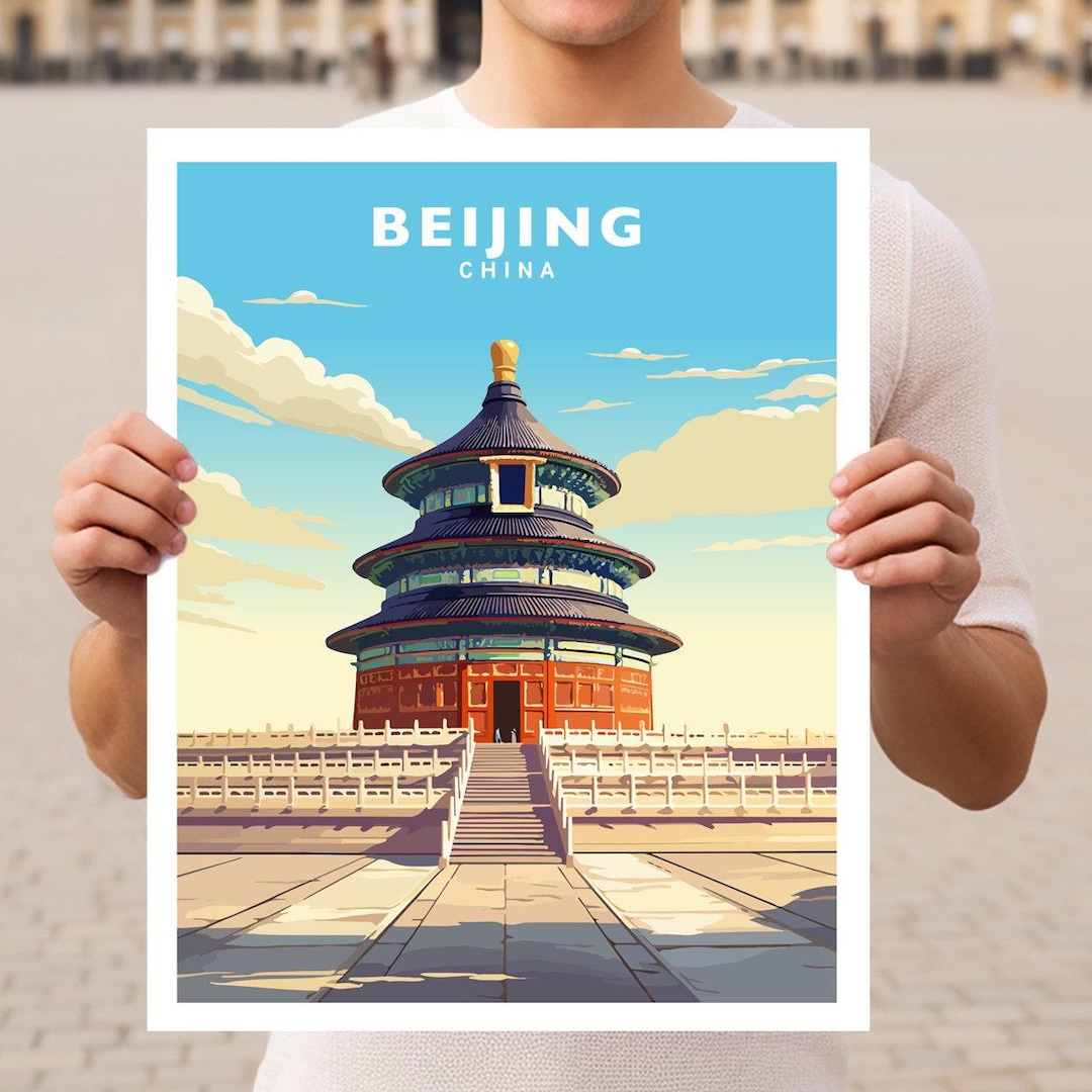 Beijing China Travel Wall Art Poster Print - Etsy
