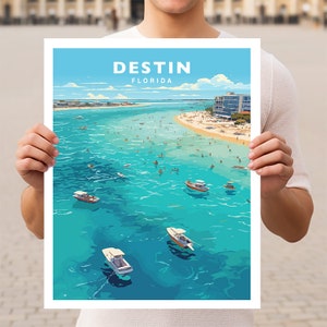 Destin Florida Travel Wall Art Poster Print - Etsy