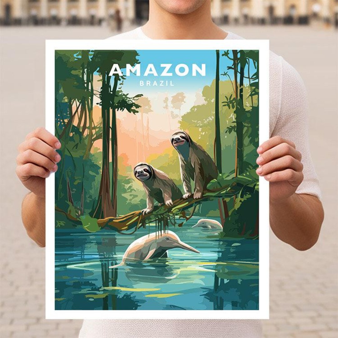 Amazon Brazil River Rainforest Travel Wall Art Poster Print - Etsy