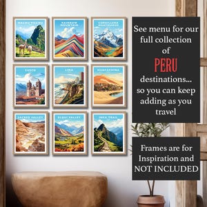 Rainbow Mountain Peru Travel Wall Art Poster Print - Etsy