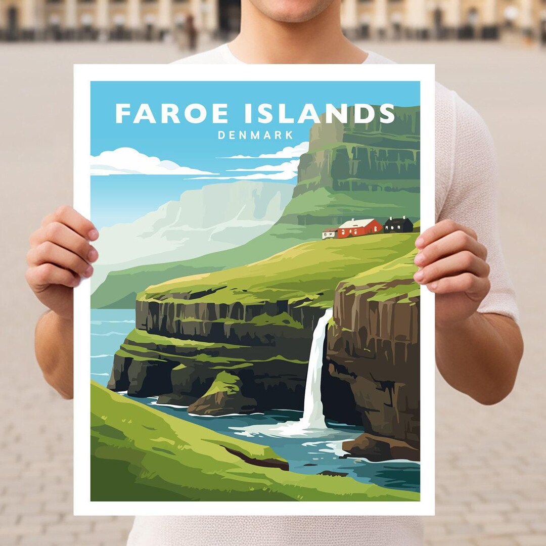 Faroe Islands Denmark Travel Wall Art Poster Print - Etsy