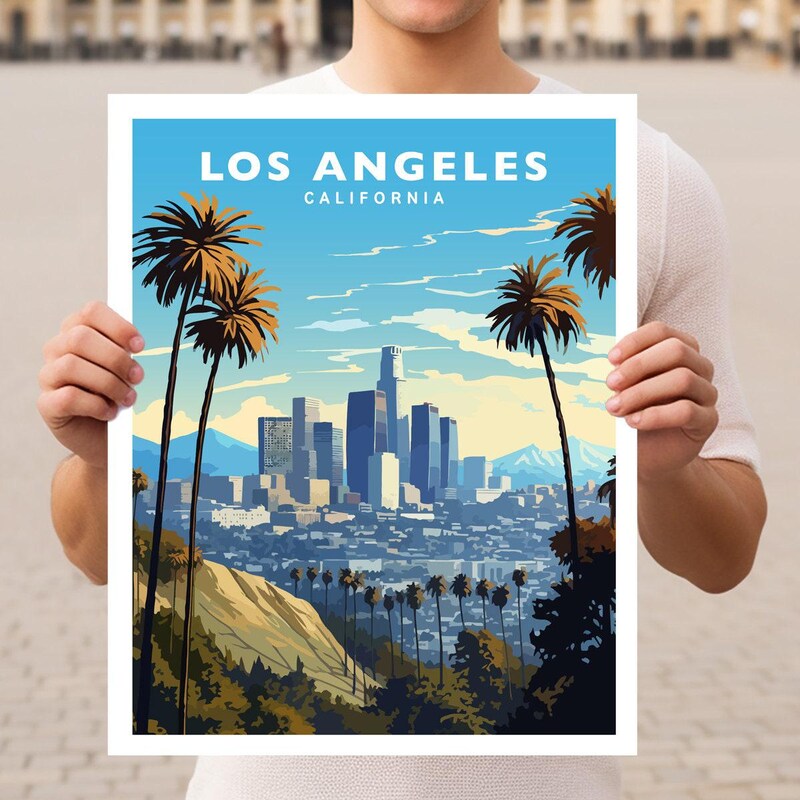 Los Angeles Print - Etsy