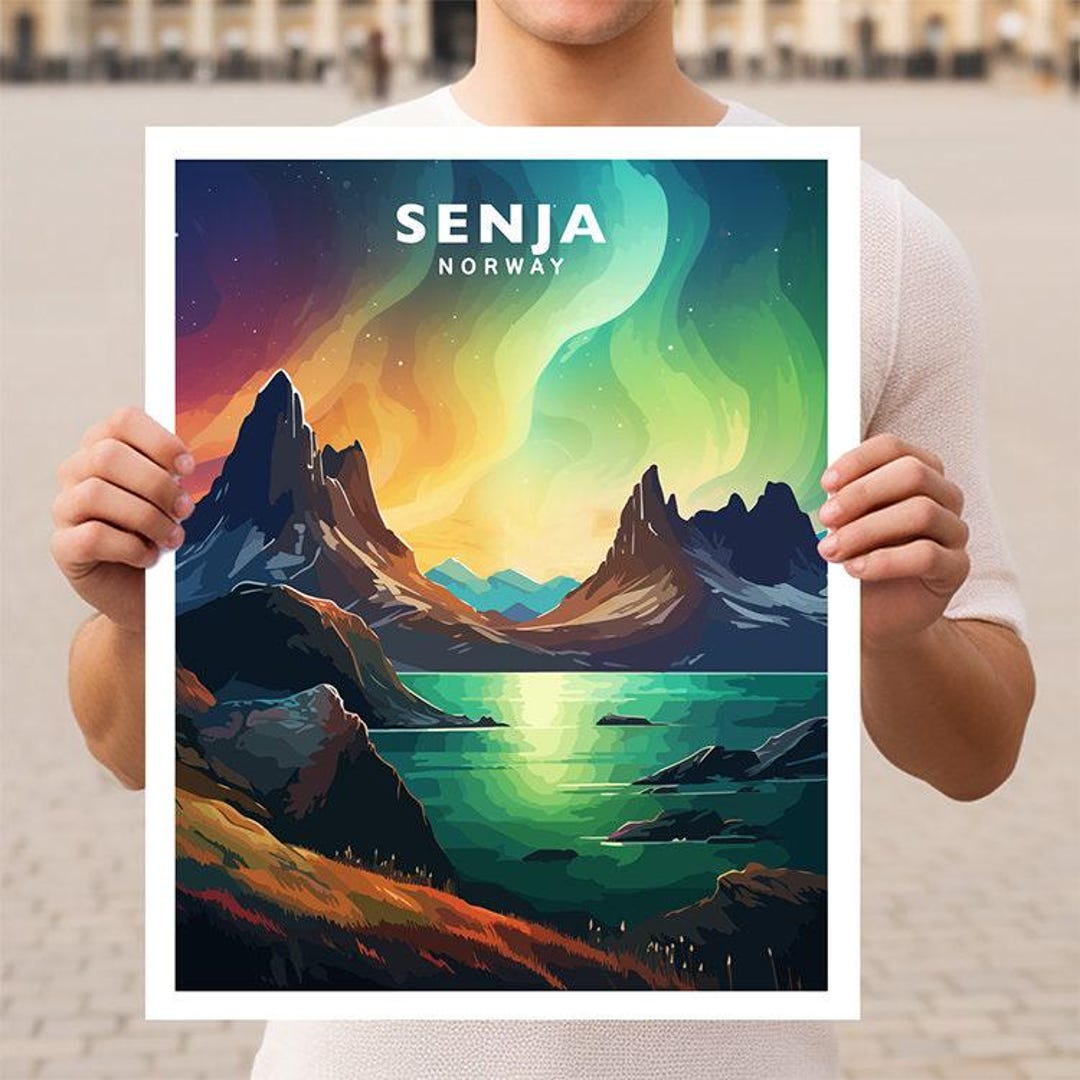 Senja Norway Travel Wall Art Poster Print - Etsy