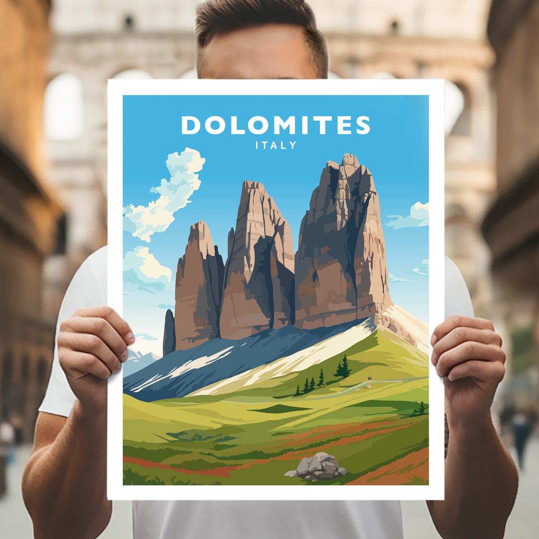 Dolomites Italy Travel Wall Art Poster Print - Etsy
