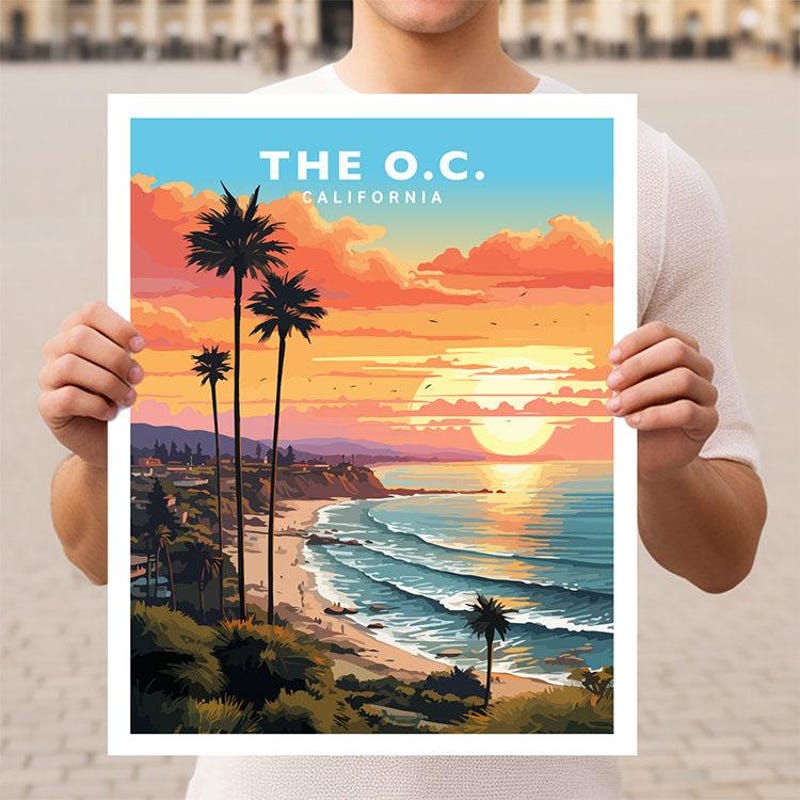 The Oc California Poster - Etsy