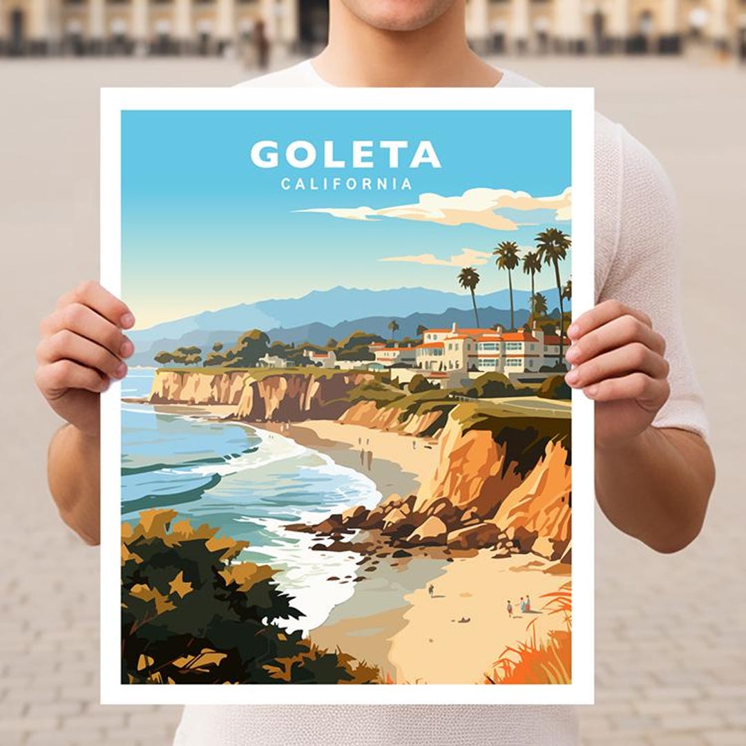 Goleta California Travel Wall Art Poster Print - Etsy