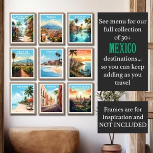 Cancun Mexico Quintana Roo Travel Wall Art Poster Print - Etsy