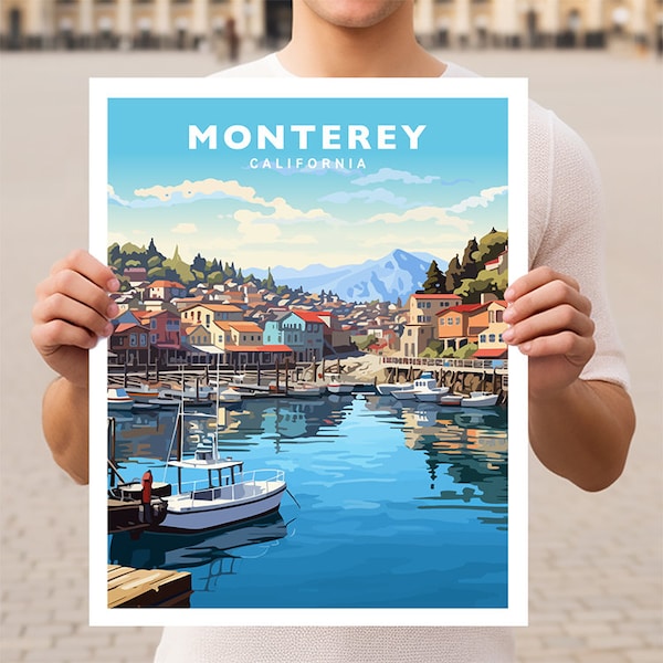 California Travel Poster - Etsy