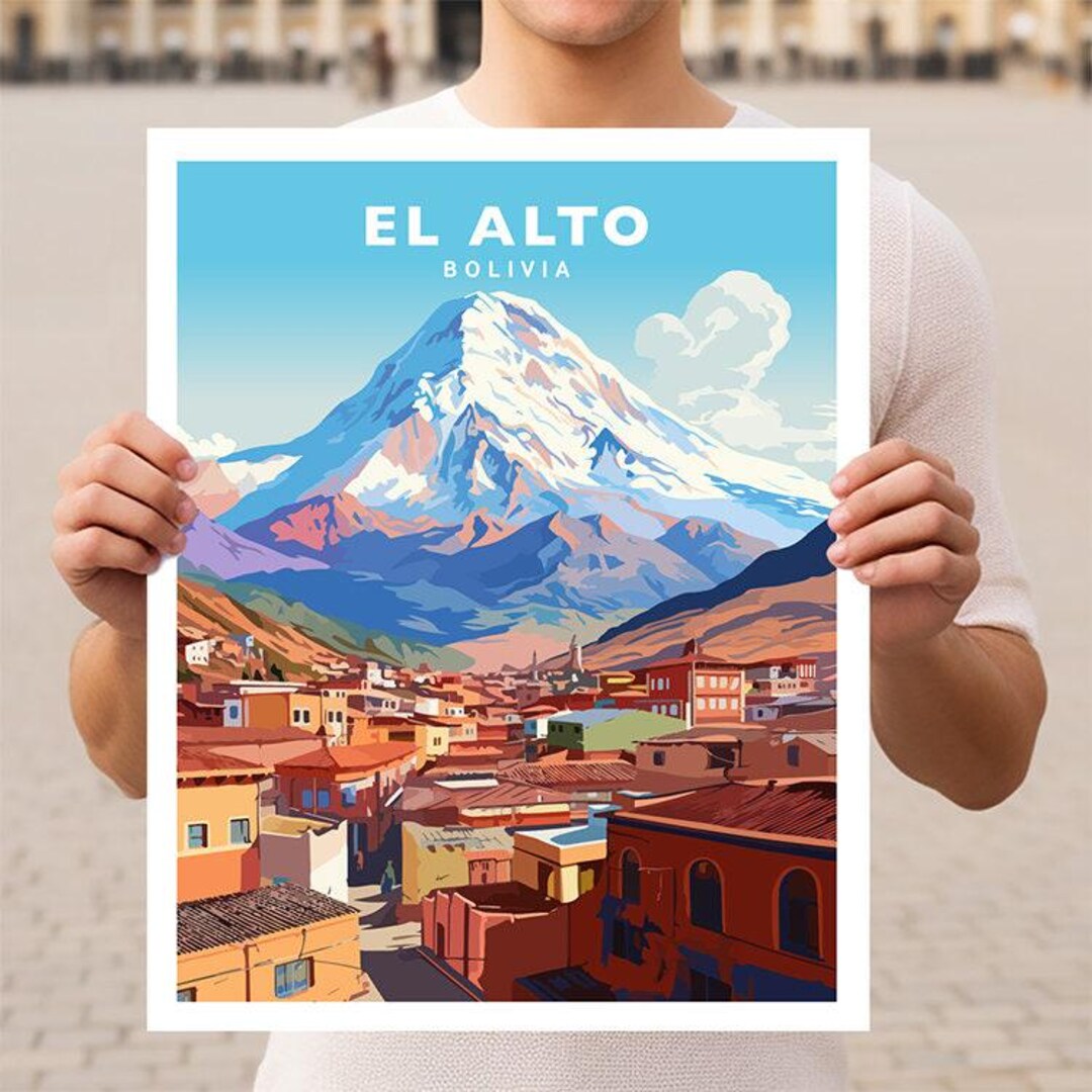 El Alto Bolivia Travel Wall Art Poster Print - Etsy