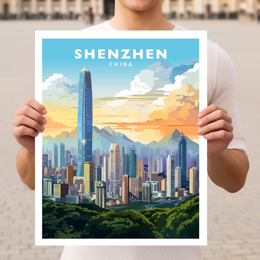 Shenzhen China Travel Wall Art Poster Print - Etsy